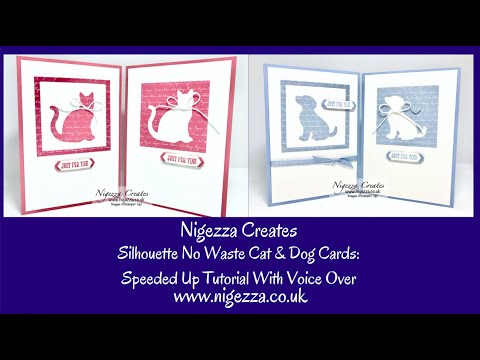 Silhouette Cat & Dog Image Cards: Speeded Up Version
