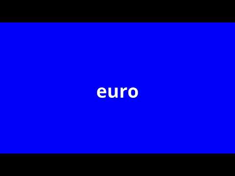 what is the meaning of euro.
