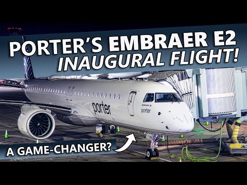 I Flew Porter's INAUGURAL Embraer E2 Flight!