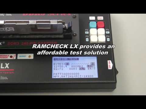 Ramcheck LX DDR3 LRDIMM memory tester