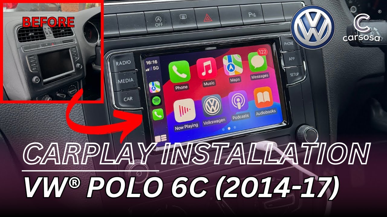 VW Polo 6C - APPLE CARPLAY Radio Screen Installation for VW Polo 6C (2014 - 2017)
