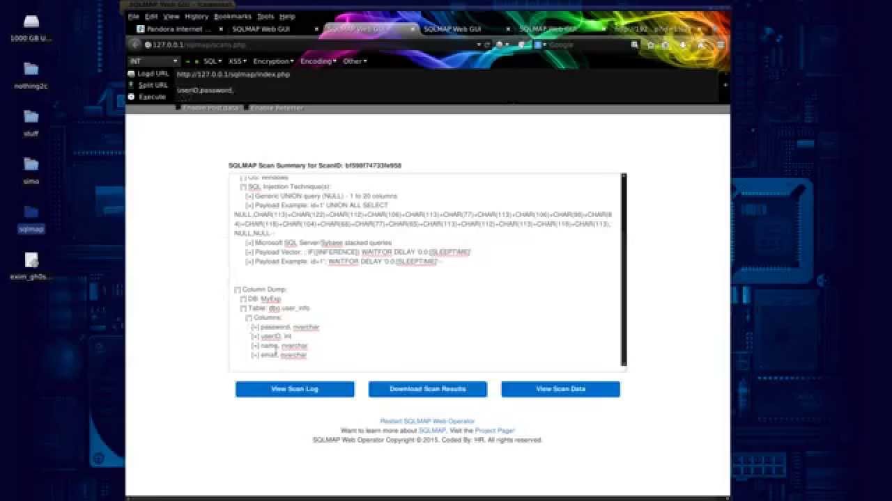 SQLMAP Web GUI - Demo #1