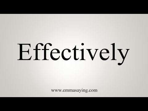 How To Say Effectively