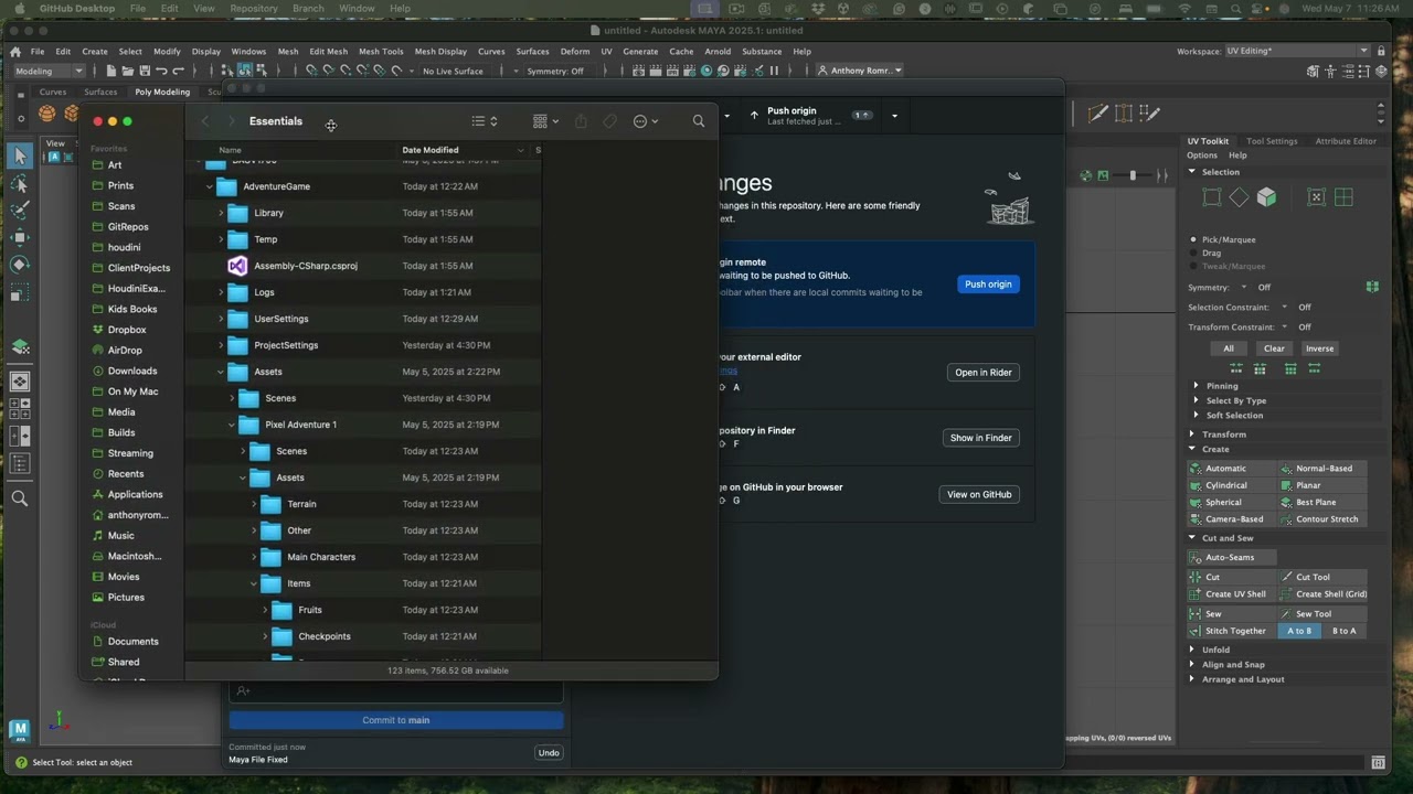 Using Git and Maya