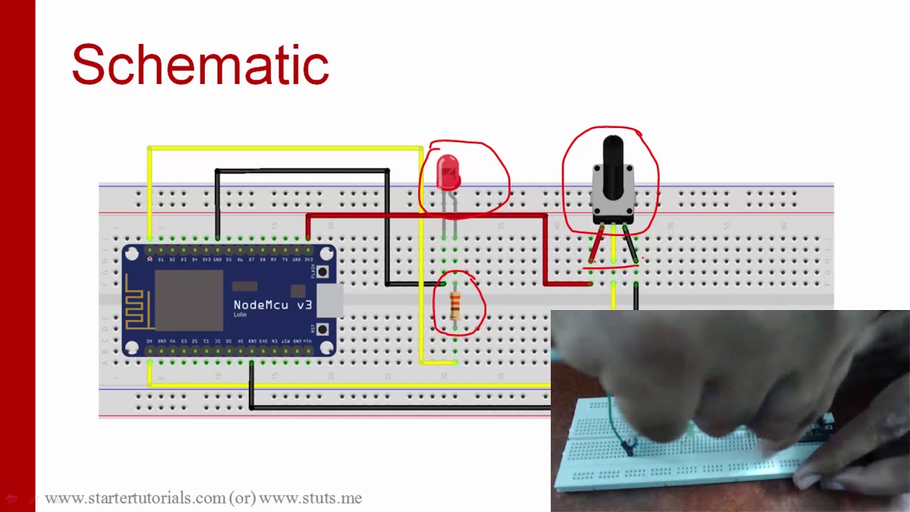 Analog Input And Output Using Nodemcu Esp8266 Iot Lab Startertutorials