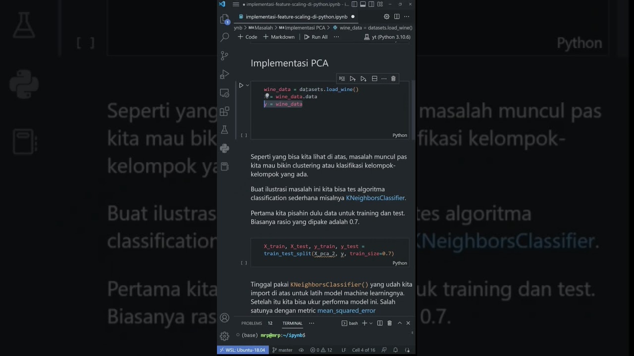 Implementasi Principal Component Analysis (PCA) Dengan Python