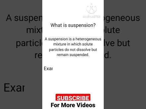 What is suspension |Define suspension |std 9th ch 2 Ncert |#shorts #viral #science #ytshorts #9th