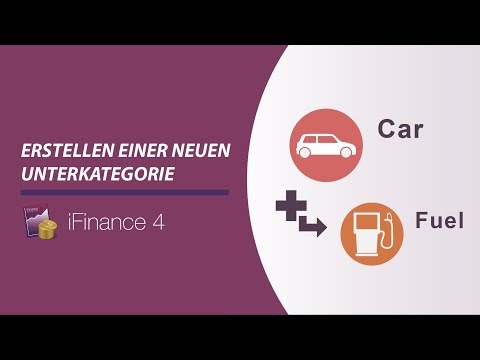 iFinance 4 - Erstellen einer neuen Unterkategorie (Kategorien)