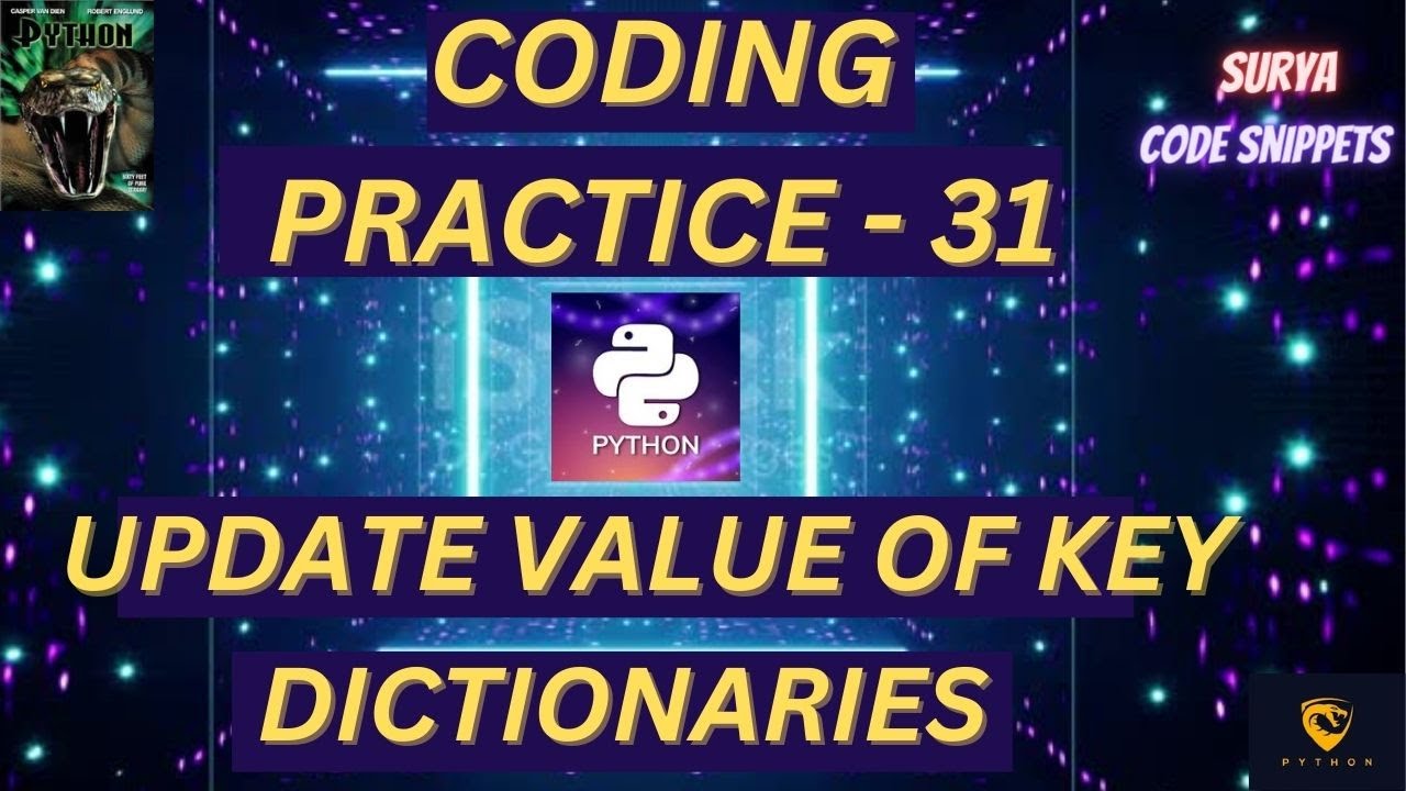 Coding Practice -31| Update Value of Key | CCBP | NxtWave CCBP 4.0 |Python Coding | Python
