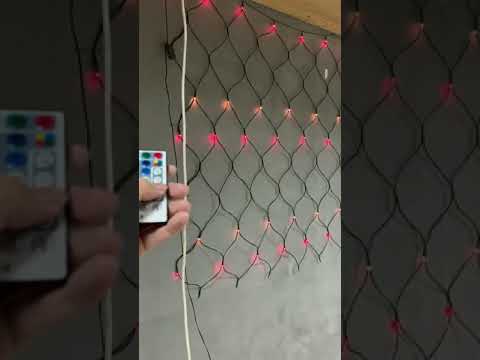 Heystar RGB Net Lights Custom size you want with 10 colors and 64 modes
