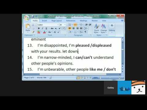 Adjectives that Describe People