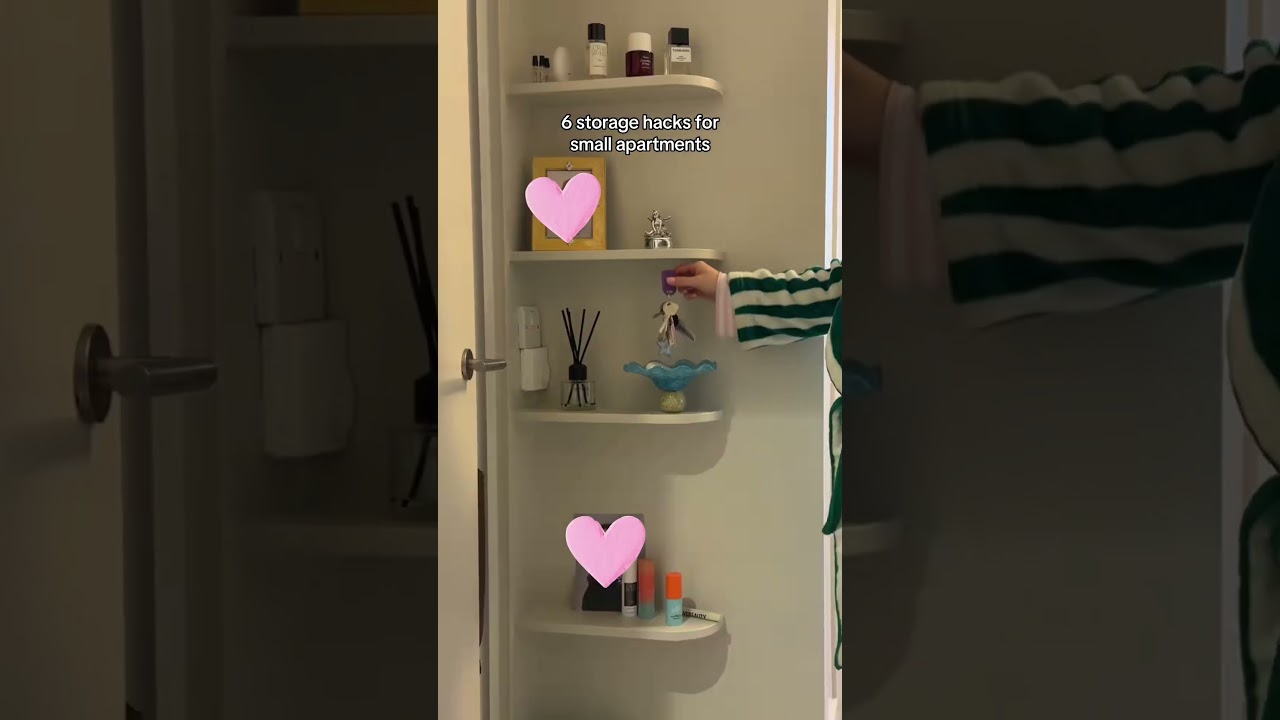 smart storage hacks for small flats ✨ #smallspaceideas #homeorganization #homedecor