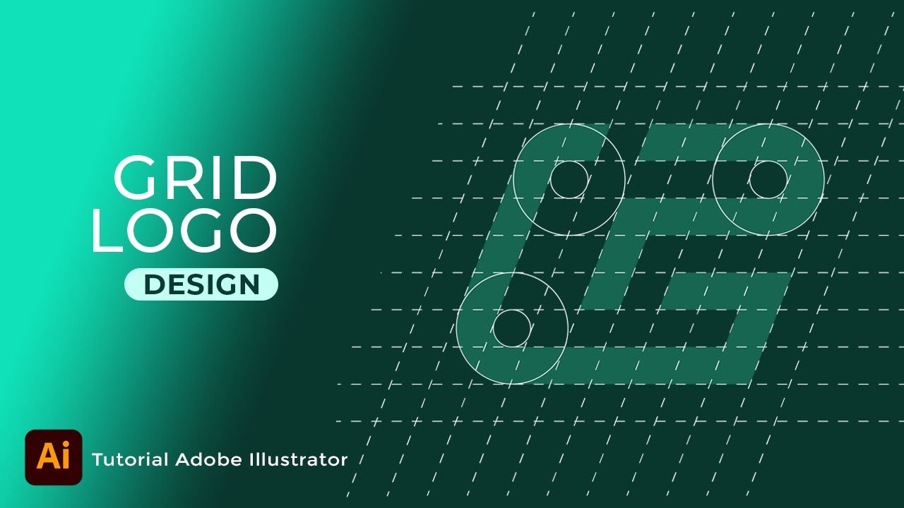 Logo design tutorial with a grid in Adobe Illustrator