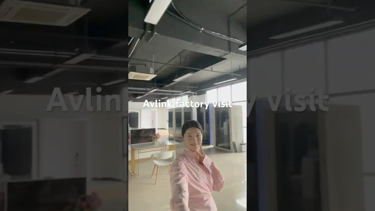 Avlink factory visit 86inch transparent LCD holobox display holographic screen hologram manufacturer