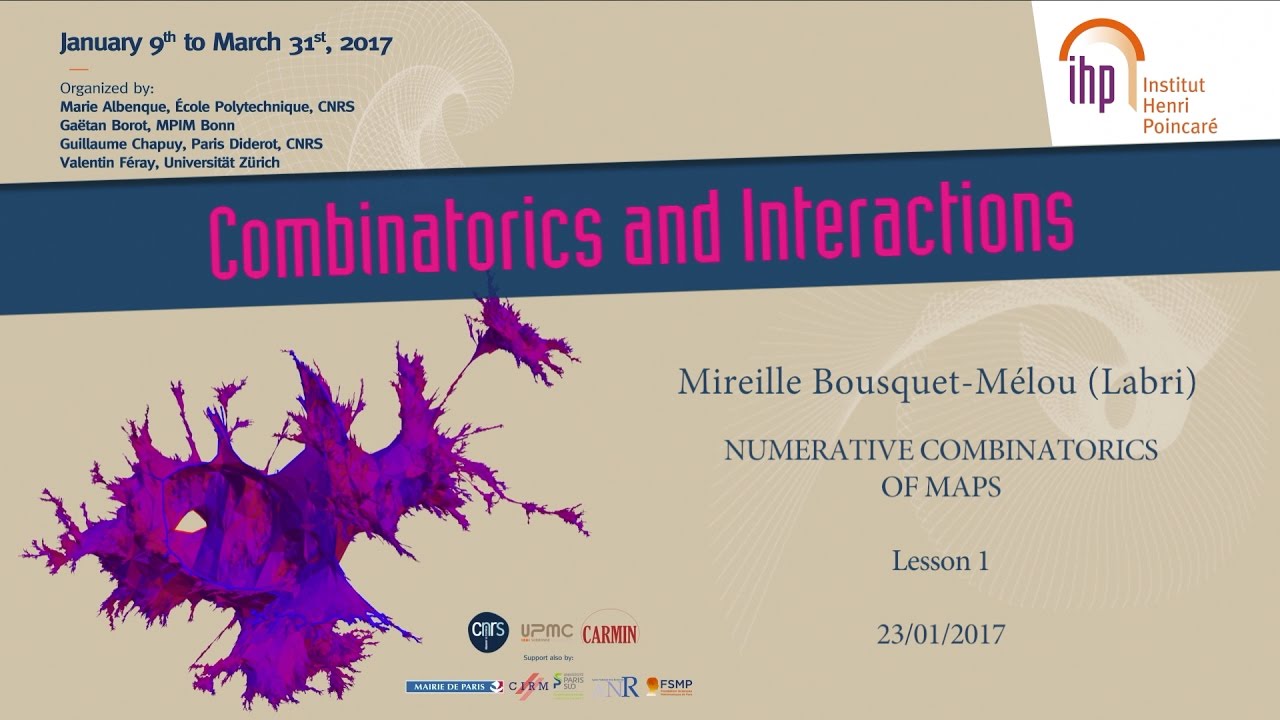 Enumerative Combinatorics of Maps - 1/10