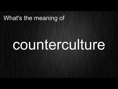 What's the meaning of "counterculture", How to pronounce counterculture?