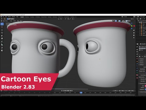 Blender | Fast EASY Cartoon Eyes | Modeling Technique