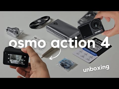 unboxing dji osmo action 4 adventure combo