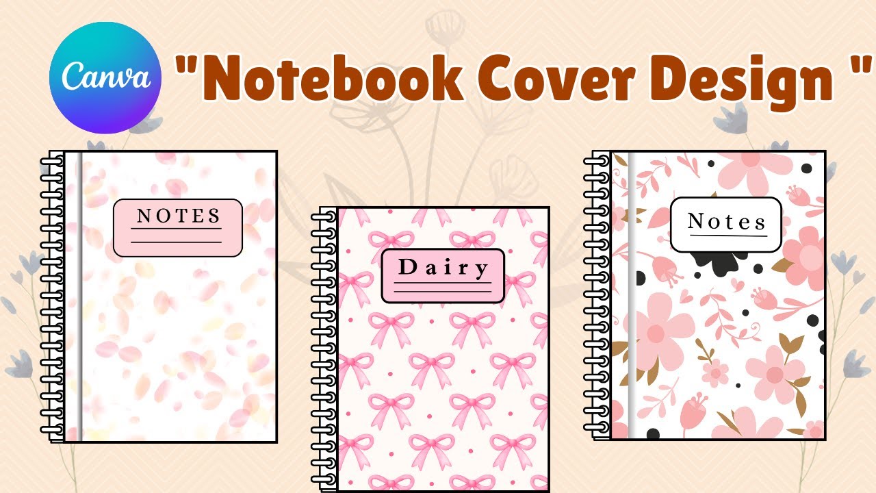 Notebook Cover Design in Canva | Aesthetic & Easy Tutorial ✨📔
