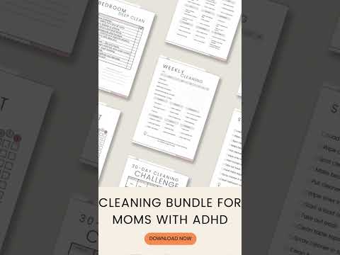 [Cleaning Checklist] How to keep your house clean as a mom with ADHD
