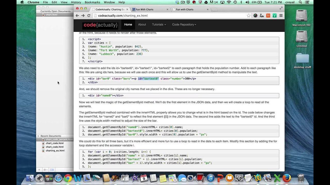 Interactive Charting with HTML, CSS and JavaScript - Part 1