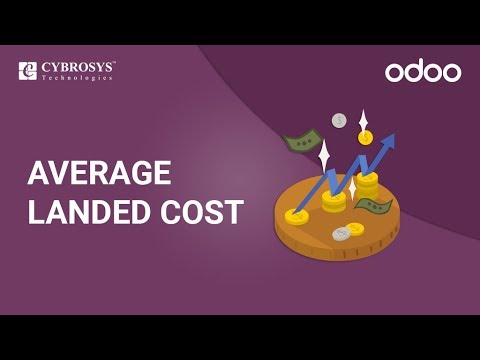 Landed Cost in Odoo | Odoo App | Average Landed Cost Calculation in Odoo V12