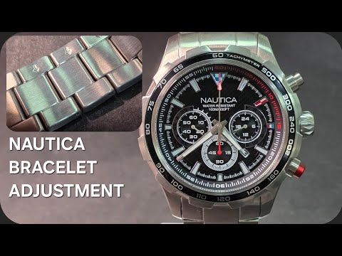 HOW TO ADJUST / RESIZE NAUTICA WATCH BRACELET NAPNSS404