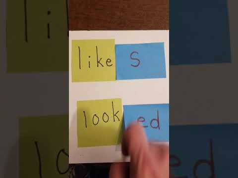 Recognizing snap words with an inflected ending