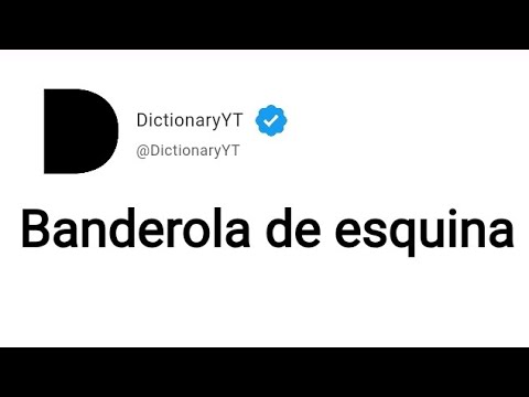Banderola de esquina Meaning in English