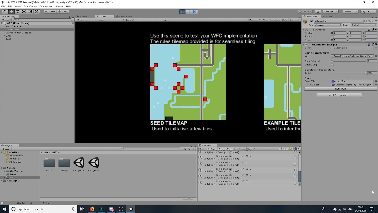 Procedural Generation AI - Wave Function Collapse