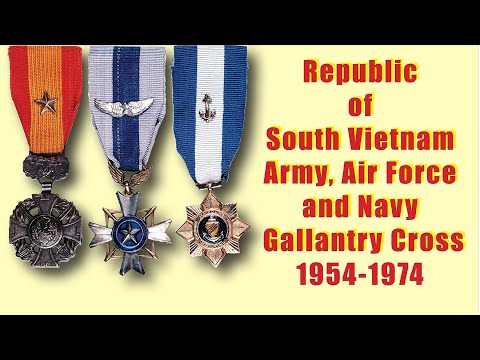 Republic of Vietnam Army, Air Force and Navy Cross of Gallantry 1950-1974, RVN Crosses of Gallantry