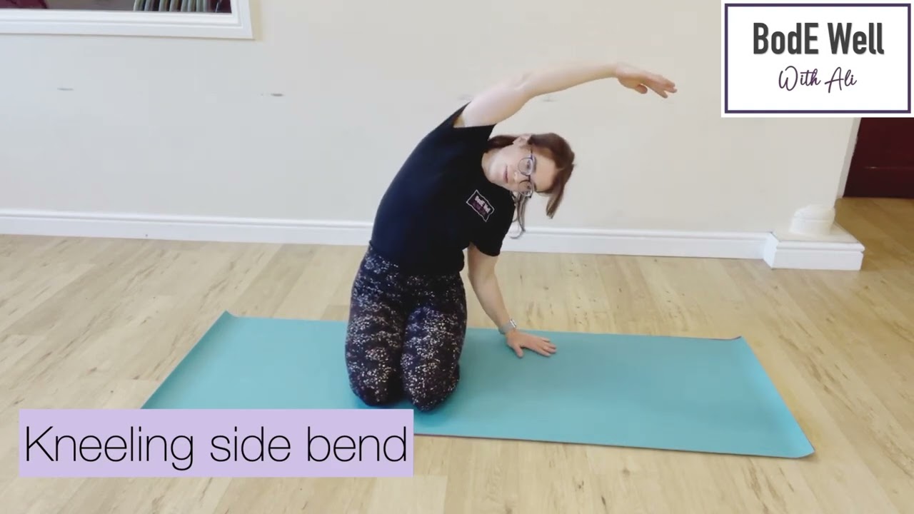 Exercise Library: Kneeling side bend