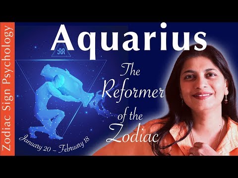 Aquarius zodiac sign personality (psychology, love, work...)