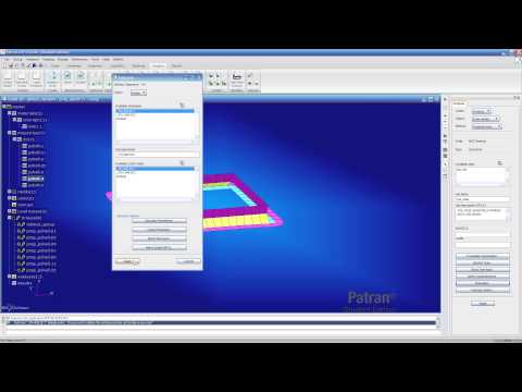MSC Nastran; Patran Tutorial - Seam Welds Video Lecture - Nastran ...