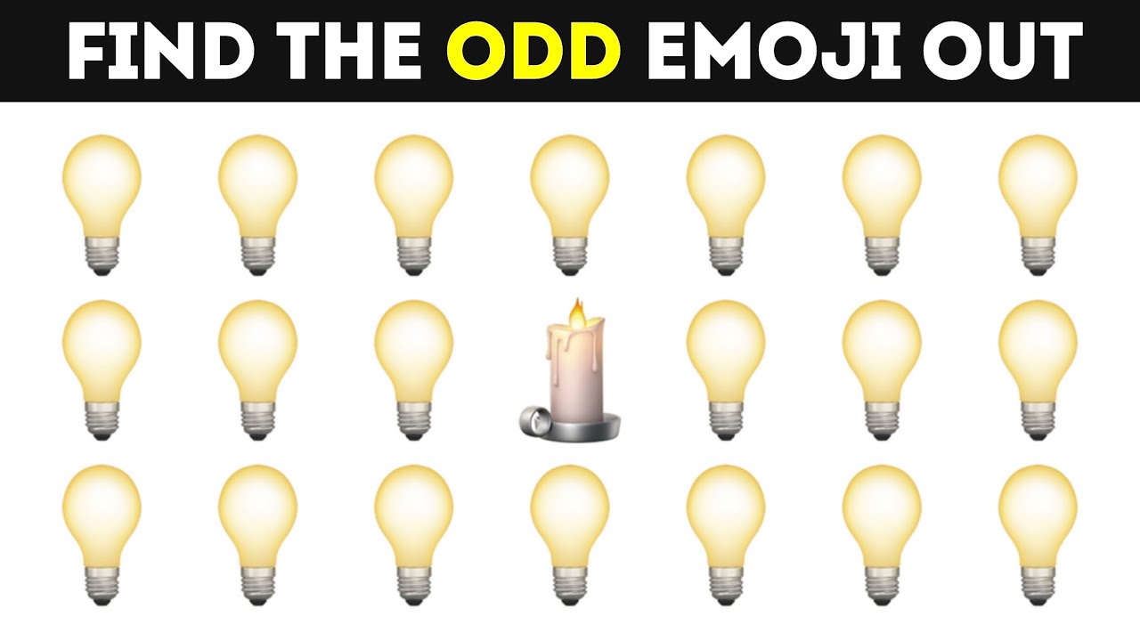 HOW GOOD ARE YOUR EYES NO.323 | Find the odd emoji out | Emoji Puzzle Quiz