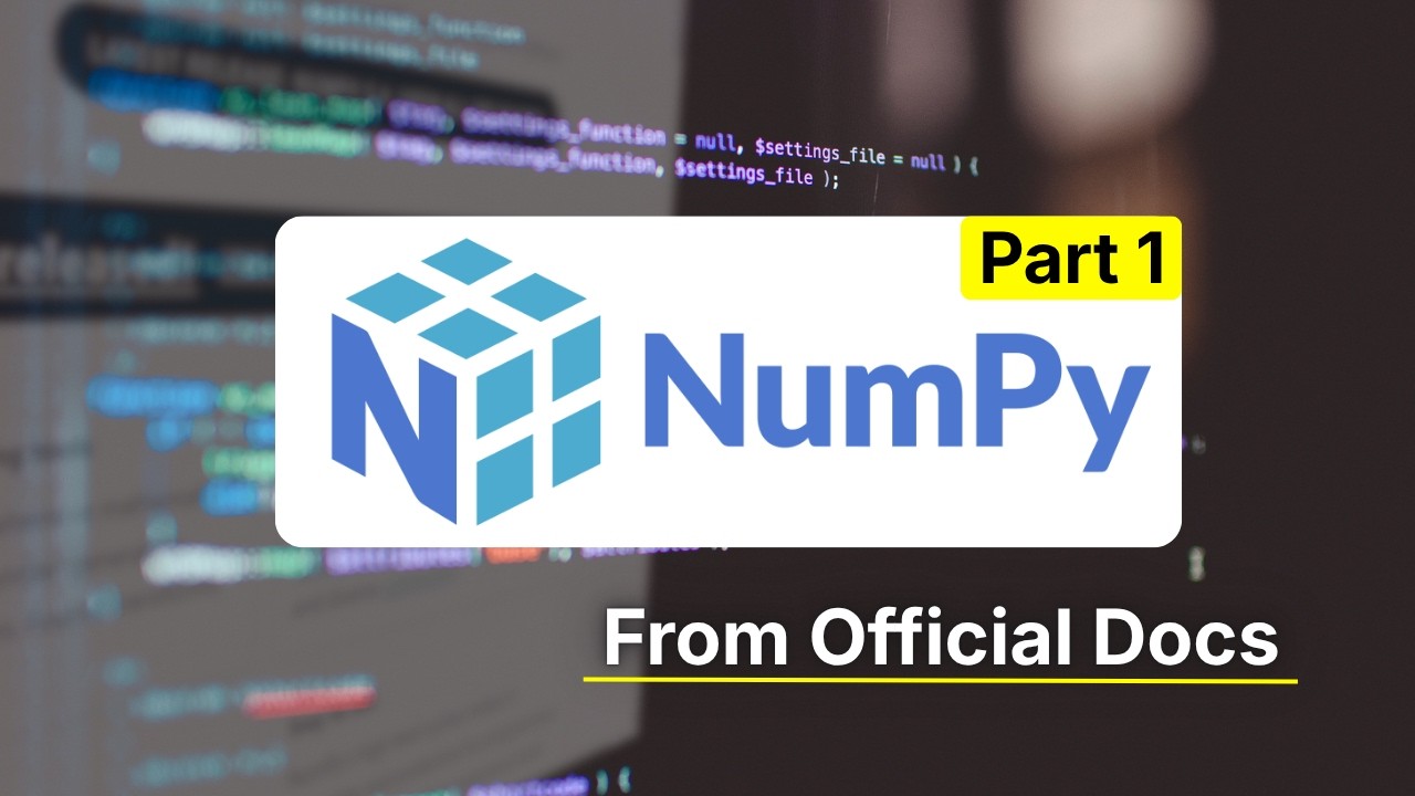 Numpy Tutorial | python | begginers Part 1 #python #numpy