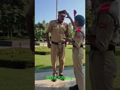 #ANO #Sir warmly welcomed by the #cadet #NCC #indianarmy #ncccadet  @ShivalikCollegeOfficial