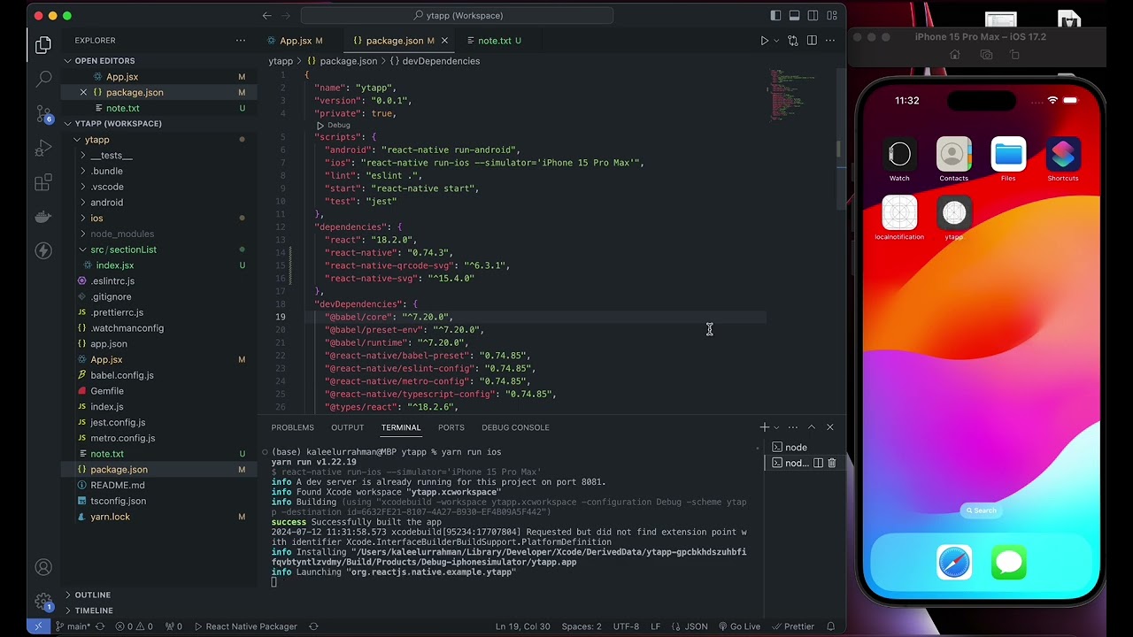 React Native - QR code generator and display