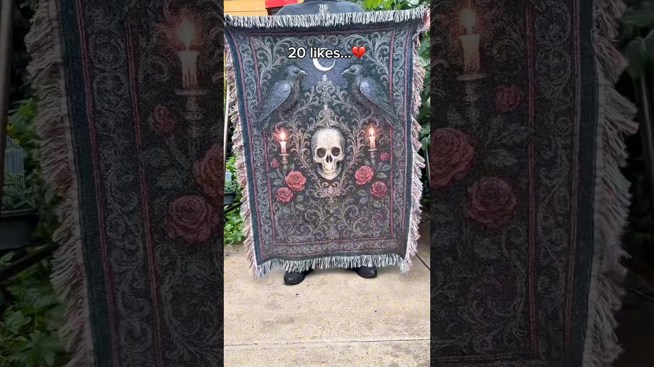 Do Goth like my art 🥺💔 #goth #gothgirl #blankets #gothtok