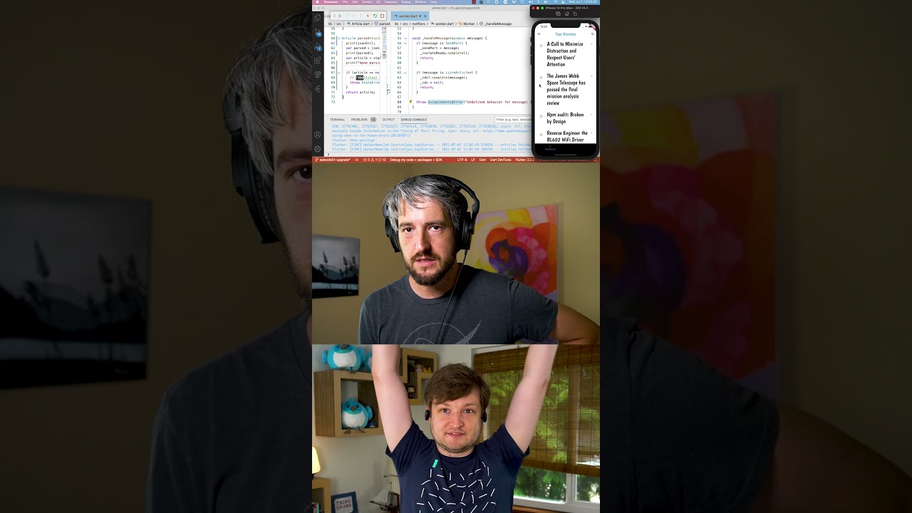 Accidentally debugging way down in the Dart SDK #Shorts