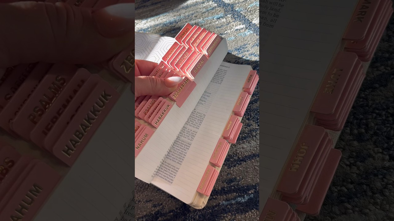 #unboxing my new Bible & Bible tabs! 🤩 #christiancontent #christiancommunity #bible #amazonhaul