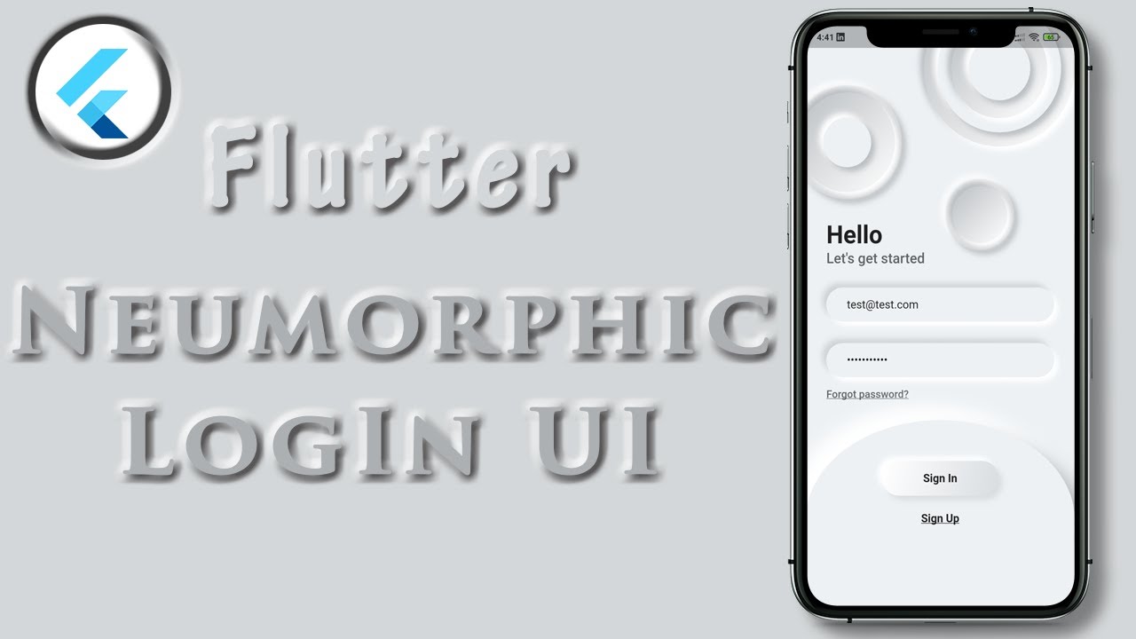 Neumorphic Login Screen - Flutter Tutorial - UI Design