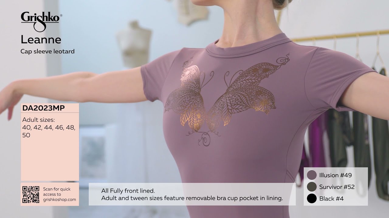 DA2023MP Leanne,  Cap sleeve leotard