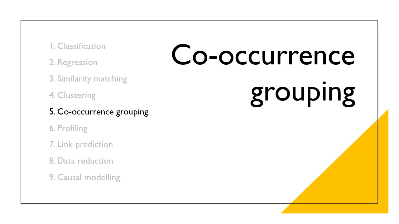 Exploring Data Science - 9 Data Mining Tasks