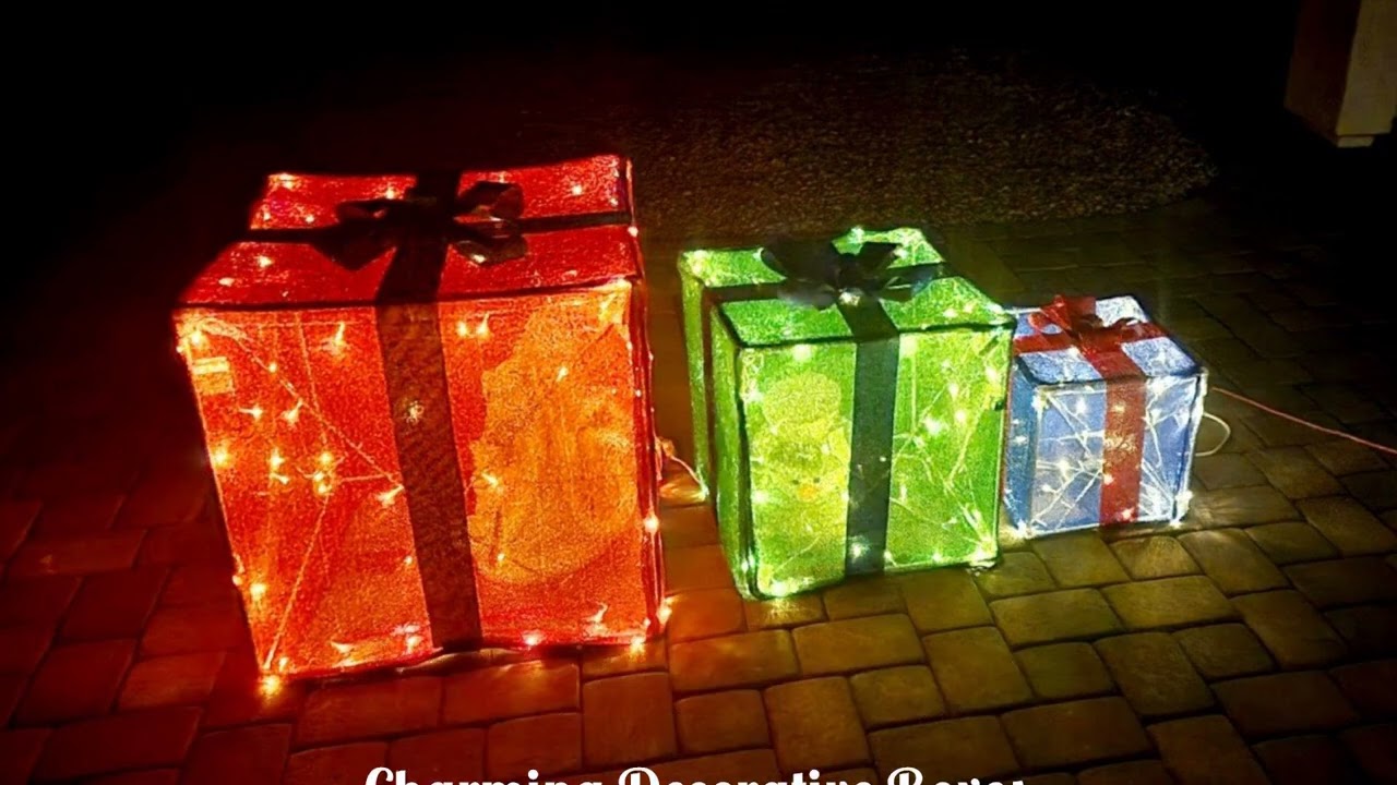Set of 3 Lighted Christmas Gift Boxes – Holiday Decor That Glows With Cheer