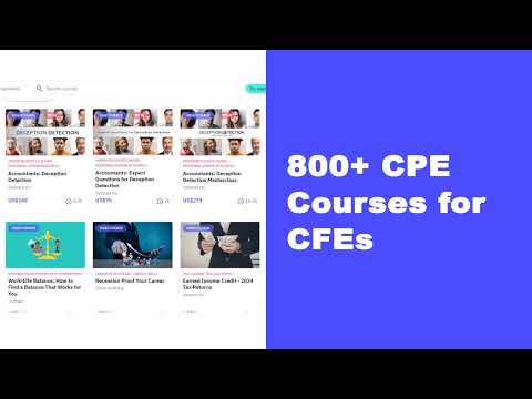 Continuing Professional Education (CPE) for Certified Fraud Examiners (CFE) by LearnFormula