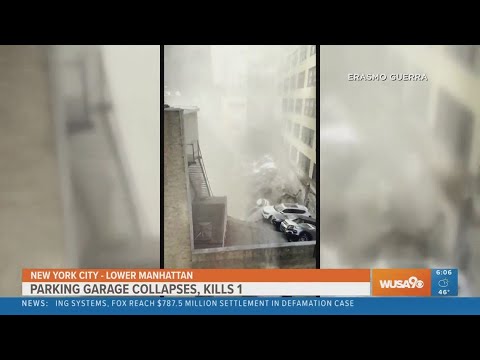 New video of NYC parking garage collapse