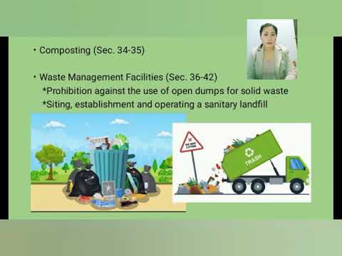 REPUBLIC ACT 9003 ECOLOGICAL SOLID WASTE MANAGEMENT ACT OF 2000