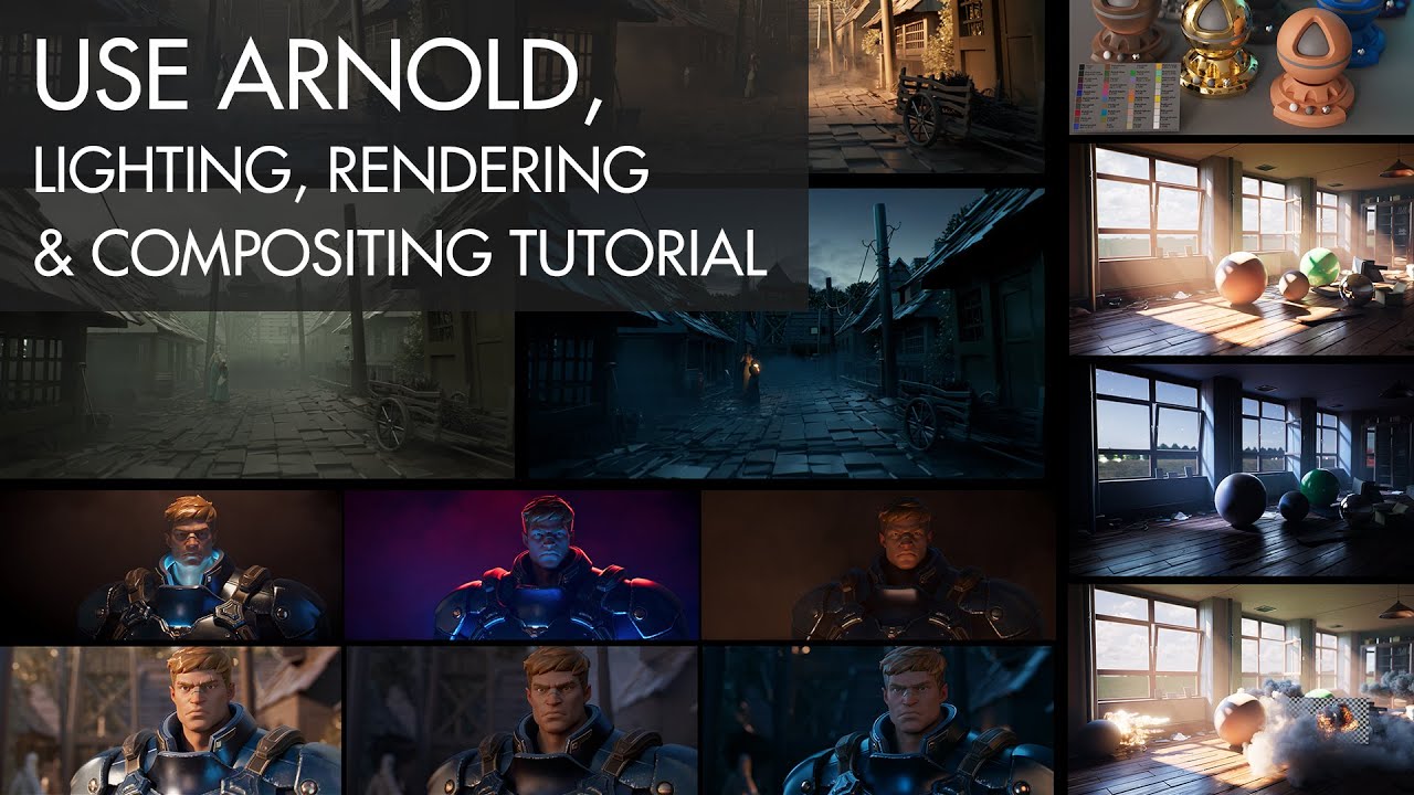 Use Arnold, Lighting, Rendering and Compositing Tutorial - WingFox