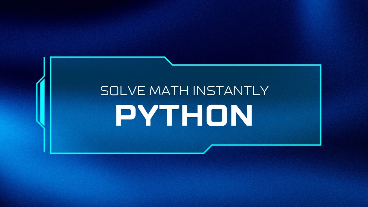 Python Math Solver in 5 Lines of Code